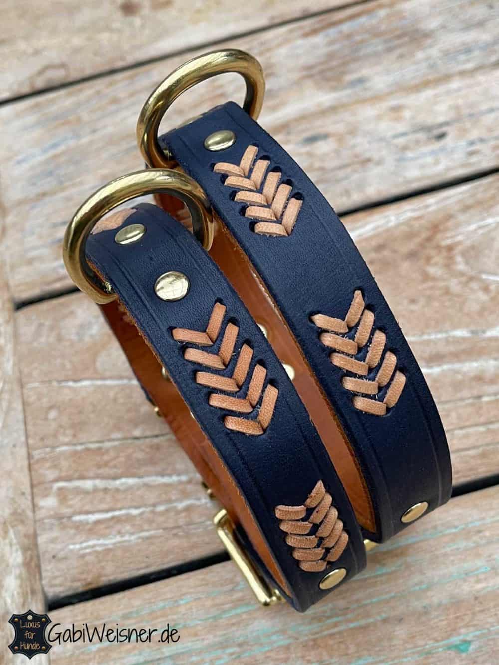 Hundehalsband aus Leder, Farben nach Wunsch